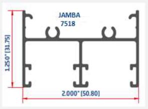 JAMBA DE 2" PULGADAS DE 6.10 MTS DE LARGO – Alumer Online